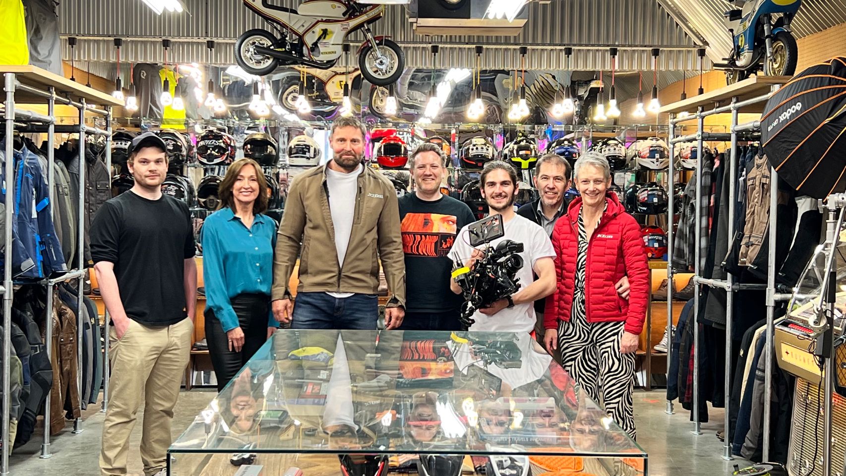 Behind the Scenes on Motolegends TV sponsorship bumper shoot...